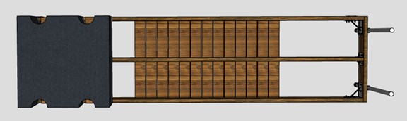 Heavy Duty dock kit 4'x16' Semi-Floating - Dock Industries