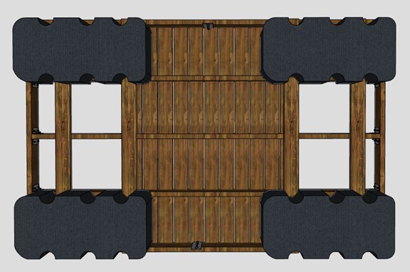 Heavy Duty dock kit 8'x12' - Dock Industries