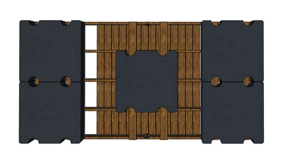 Heavy Duty dock kit 8'x16' - Dock Industries