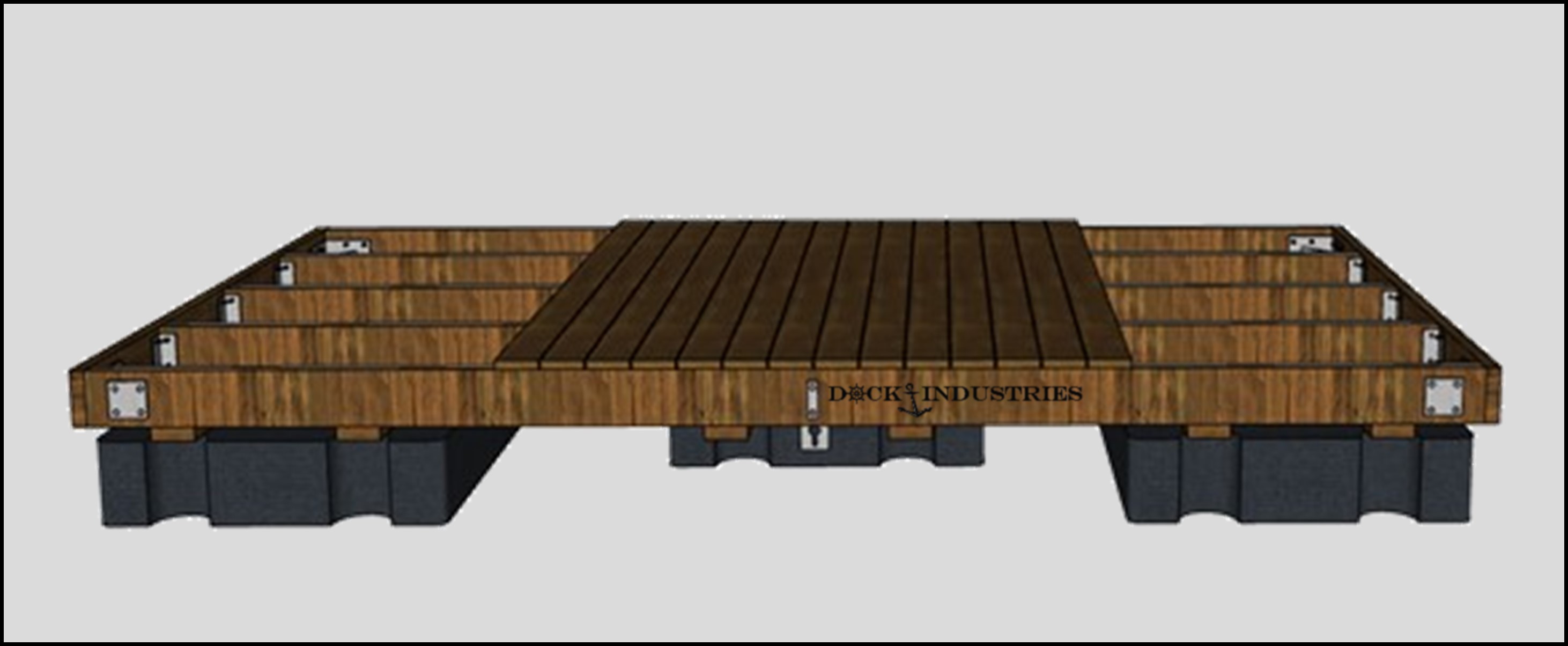 Heavy Duty dock kit 8'x16' - Dock Industries