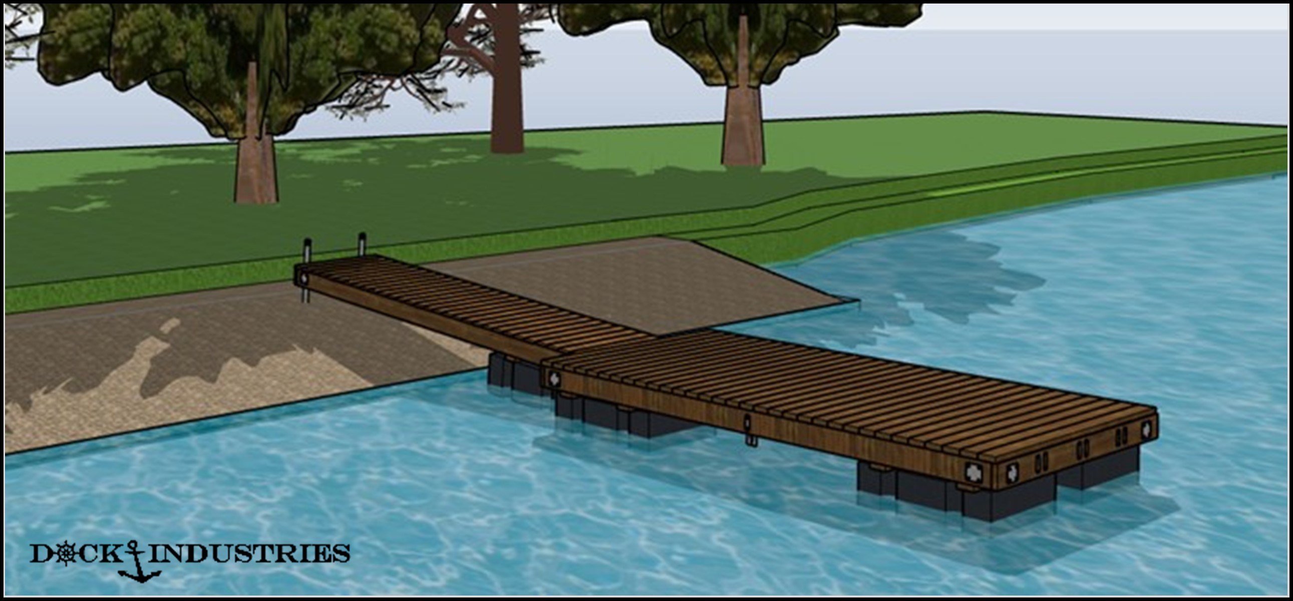 Docks kit 4'x16' Semi-Floating & 8'x16' Floating Heavy Duty Docks ...