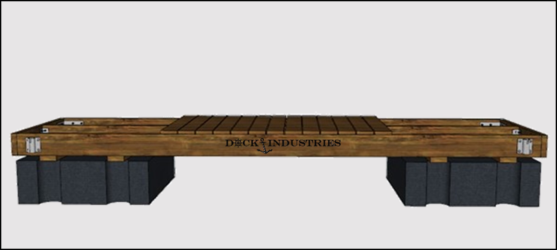 Heavy Duty dock kit 4'x16' - For posts - Dock Industries
