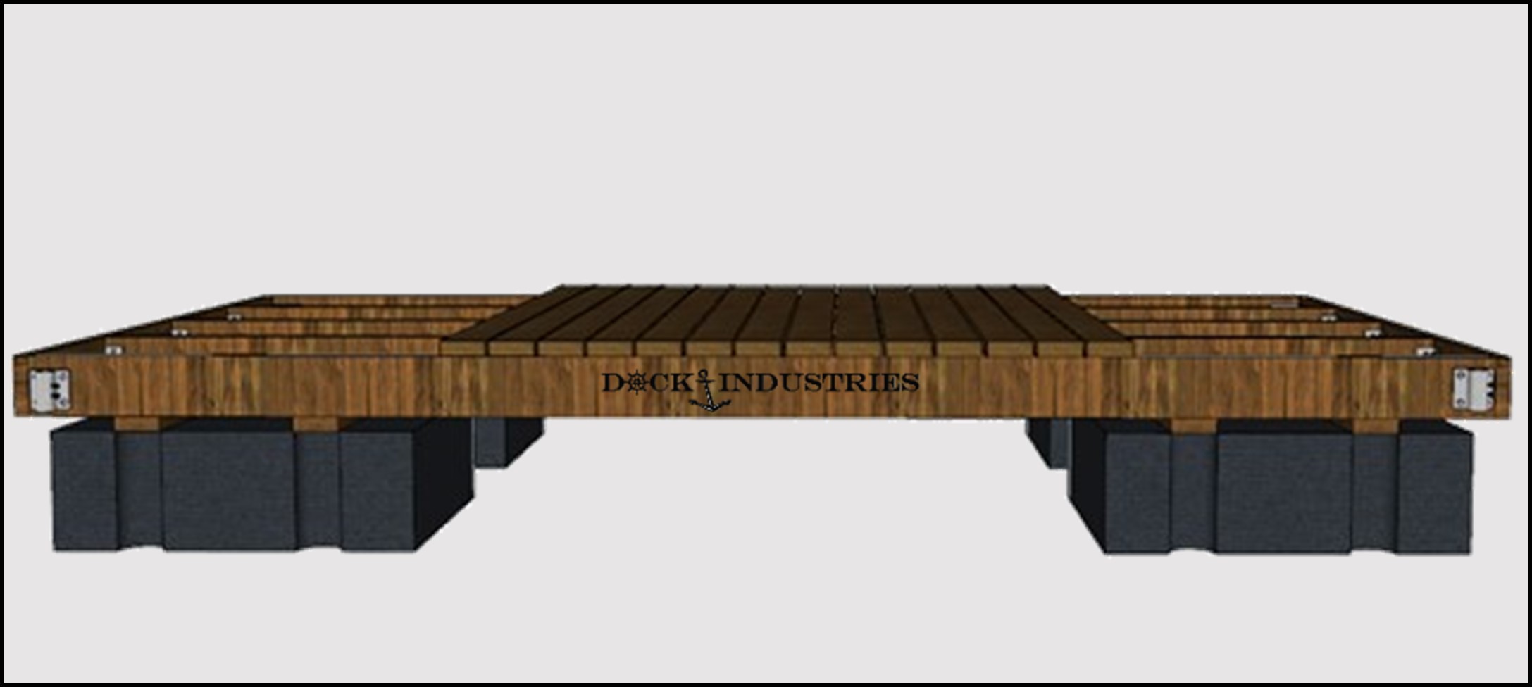 Residential dock kit 8'x16' - For posts - Dock Industries