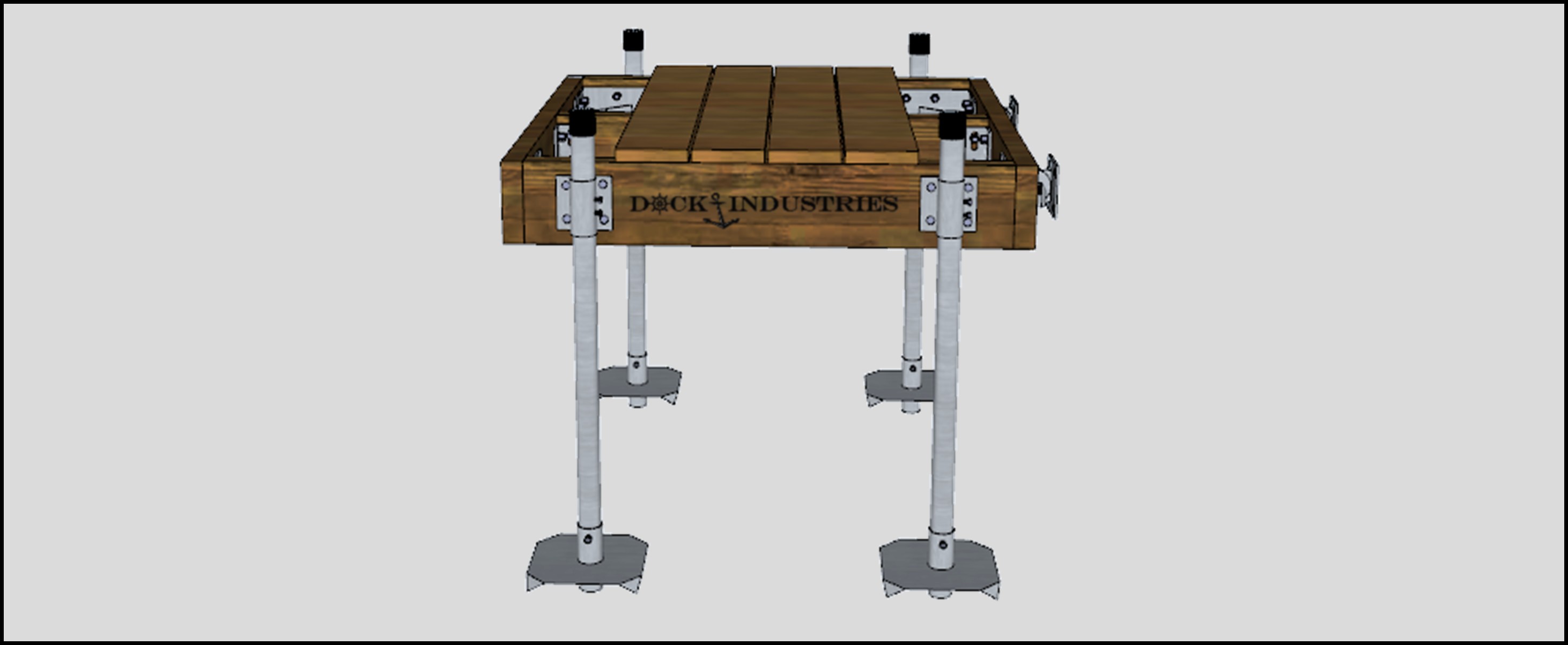 4' Heavy Duty fixed dock kit - Dock Industries