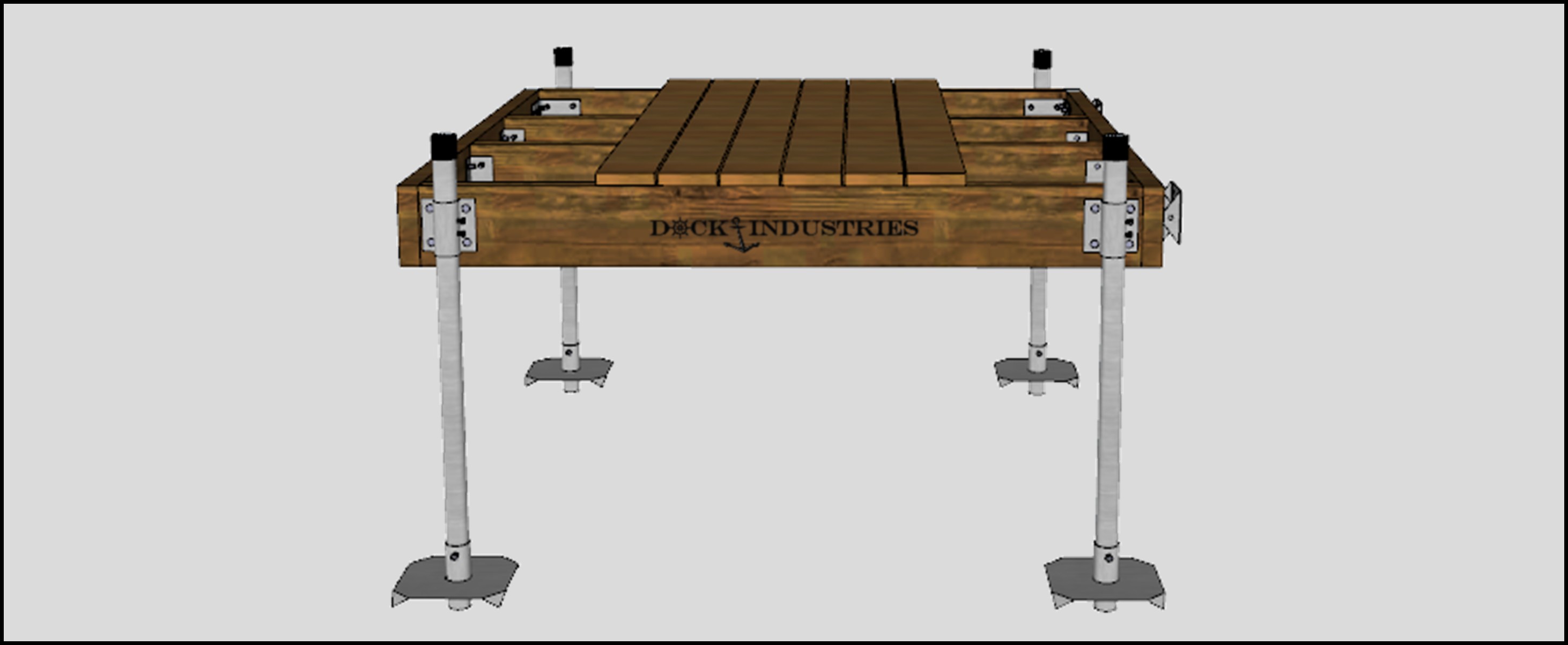 6' Residential fixed dock kit - Dock Industries